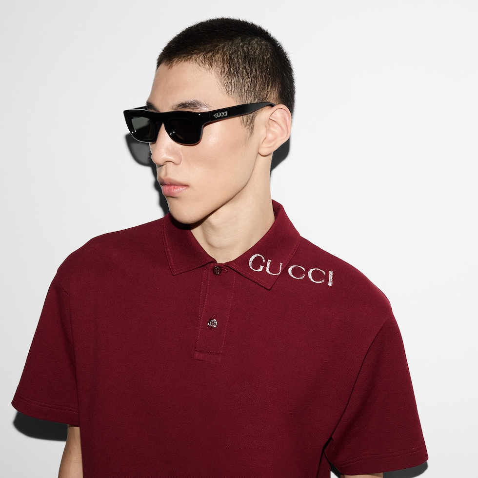 古驰安可拉红(Rosso Ancora)棉质Polo衫 -古驰GUCCI中国官方网站